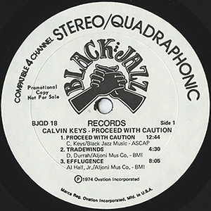 Calvin Keys / Proceed With Caution(LP) / Black Jazz 1974 USオリジナル | EX ...
