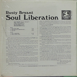 Rusty Bryant / Soul Liberation(LP) / Prestige 1970 | NM/EX ...