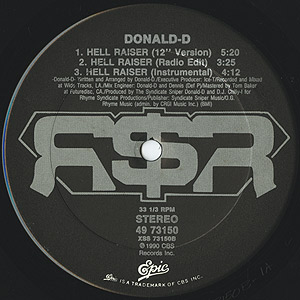 Donald-D / Notorious/Hell Raiser(12inch) / Syndicate 1990 USオリジナル盤 EX ...