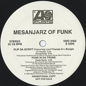 Mesanjarz Of Funk / Flip Da Script/Funk In Da Trunk(Promo12inch ...