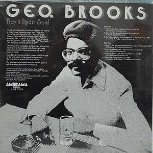 Geo Brooks / Play It Again Sam(LP) / Amerama 1977 | S/S | | Groovenut ...