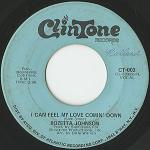 Rozetta Johnson / Who Are You Gonna Love/I Can Feel My Love Comin Down ...