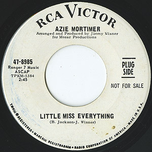 Azie Mortimer / The Best Years(Of Our Lives)(7inch) / RCA Victor 1966 ...