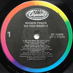 Moses Tyson / Do You Want It(LP) / Capitol 1983 | EX-EX | Groovenut ...