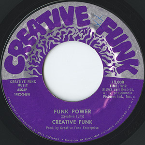 Creative Funk / Funk Power (7inch) / Creative Funk 1972 USオリジナル盤 EX ...