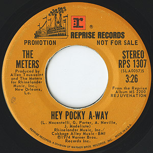 The Meters / Hey Pocky A-Way (7inch) / Reprise 1974 USオリジナル盤 VG+ | Funk ...