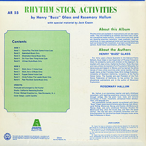 Henry Buzz Glass with Special Material & Rosemary Hallum / Rhythm Stick ...