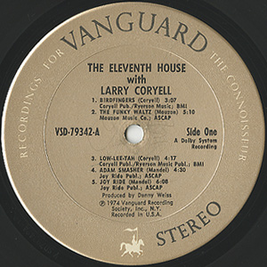 Eleventh House with Larry Coryell / Introducing The Eleventh House(LP) / Vanguard 1974 USオリジナル盤 ...