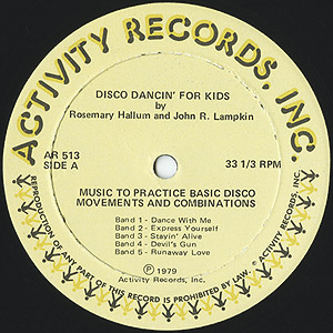 Rosemary Hallum & John R. Lampkin / Disco Dancin' For Kids(LP ...