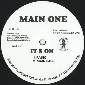Main One / It's On(12inch) / Main One 1996 USオリジナル盤 NM | Groovenut ...