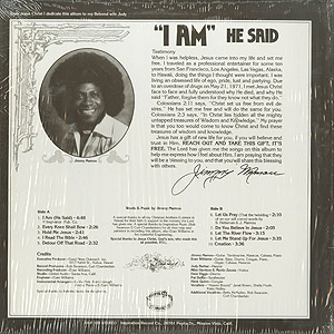 Jimmy Mamou / I Am (He Said)(LP) / Inspiration Music 1976 USオリジナル盤 EX ...
