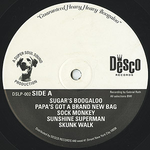 Sugarman Three / Sugar's Boogaloo (LP) / Desco 1998 USオリジナル盤 EX/EX ...