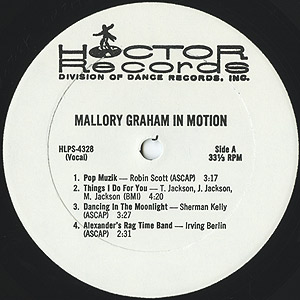 Mallory Graham / In Motion(LP9 / Hoctor USオリジナル盤 EX-/EX- | Groovenut ...