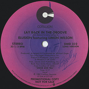 Elusion featuring Limon Wilson / Lay Back In The Groove(Promo12inch ...
