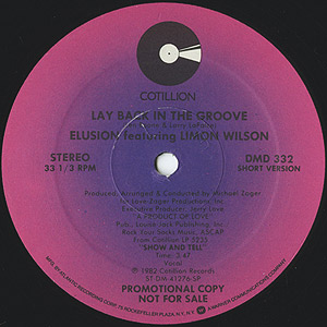 Elusion featuring Limon Wilson / Lay Back In The Groove(Promo12inch ...