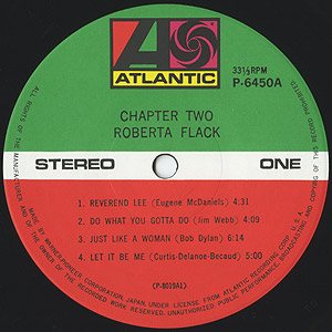 Roberta Flack / Chapter Two (LP) / Atlantic 1981 日本盤 EX/NM obi insert ...