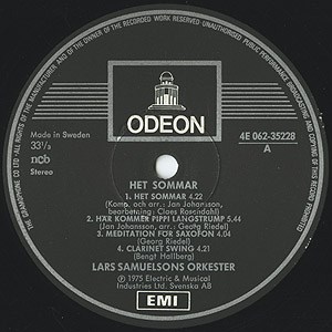 Lars Samuelsons Orkester / Het Sommar(LP) / Odeon 1975 スウェーデンオリジナル盤 EX ...
