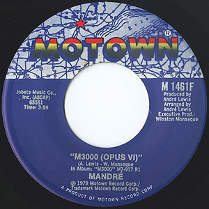 Mandre / M3000(Opus Vi)/Spirit Groove(7inch) / Motown 1979 USオリジナル盤 NM ...