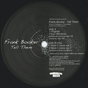 Frank Booker / Tell Them (12inch) / Wonderful Noise 2011 日本盤 EX/EX ...
