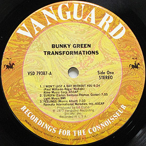 Bunky Green / Transformations(LP) / Vanguard 1977 USオリジナル | EX-/EX ...