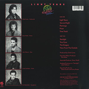 Chick Corea Elektric Band / Light Years(LP) / GRP 1987 USオリジナル盤 EX-/EX ...