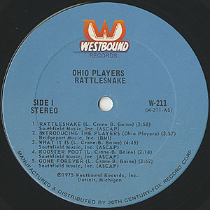 Ohio Players / Rattlesnake(LP) / Westbound/20th Century 1975 USオリジナル盤 ...
