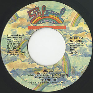 Candido / Jingo/Rock and Shuffle(7inch) / Salsoul 1979 USオリジナル EX ...
