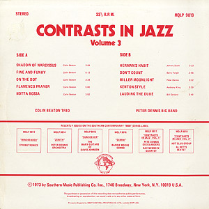 Colin Beaton Trio/Peter Dennis Big Band / Contrasts In Jazz Vol.3(LP ...