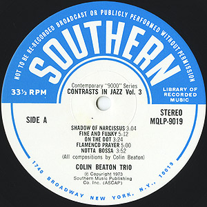 Colin Beaton Trio/Peter Dennis Big Band / Contrasts In Jazz Vol.3(LP ...