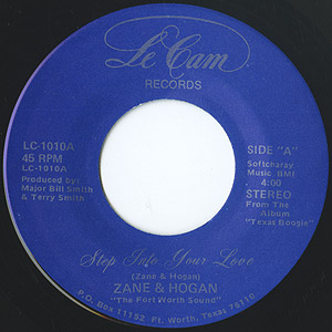 Zane & Hogan / Step Into Your Love (7inch) / Le Cam USオリジナル盤 EX- | X ...