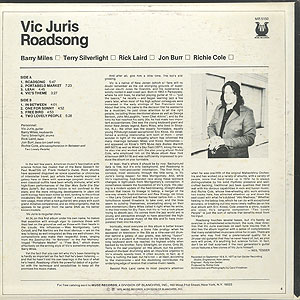 Vic Juris / Roadsong(Promo LP) / Muse 1978 USオリジナル盤 EX-/EX | Groovenut Records SOUL JAZZ FUNK 45 ...