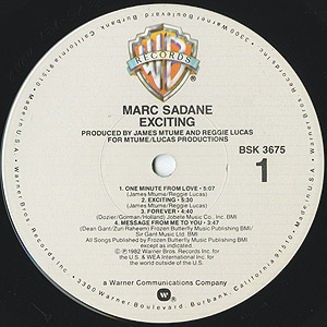 Marc Sadane / Exciting(LP) / Warner Bros 1982 USオリジナル盤 EX-/VG+ ...