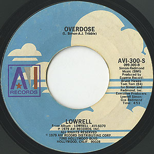 Lowrell / Mellow Mellow Right On/Overdose(7inch) / Avi 1979 USオリジナル盤 ...