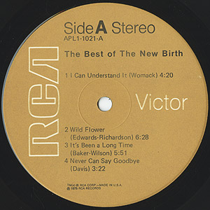 New Birth / The Best Of The New Birth (LP) / RCA 1975 US盤 EX-/EX ...