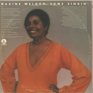 Maxine Weldon / Some Singin'(LP) / Monument 1974 USオリジナル盤 EX-/VG+ ...