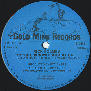 Rick Holmes / Remember To Remember/To The Unknowledgeable One(12inch ...